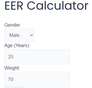 EER Calculator – Estimated Energy Requirement Calculator